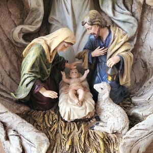 napco | Holiday | Napco Guardian Angel Holy Family Nativity Scene Jesus ...